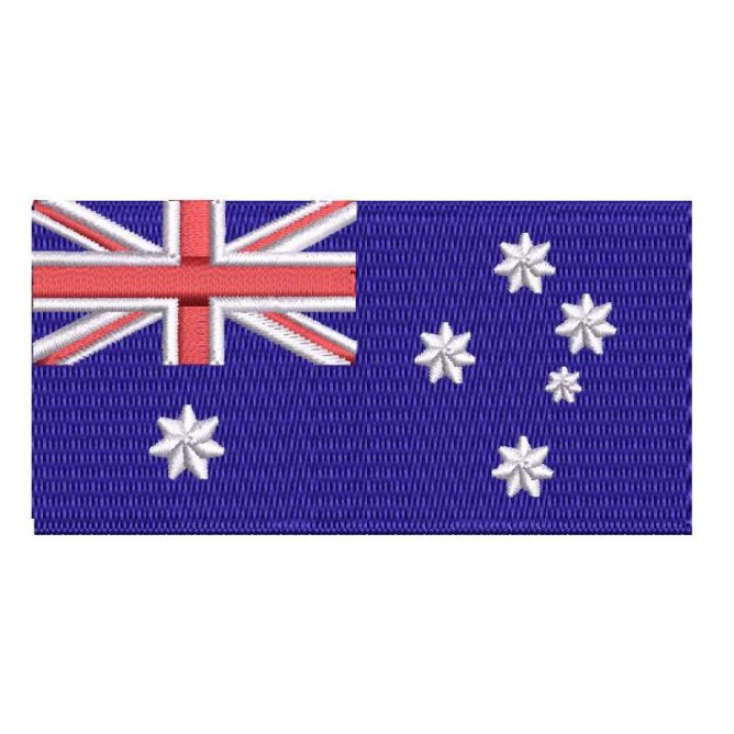 Australian Flag Embroidery Design | Custom Embroidered Designs