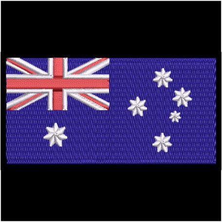 Australian Flag Embroidery Design | Custom Embroidered Designs