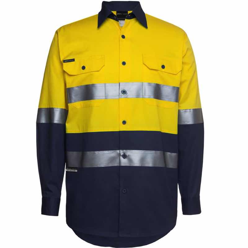 Hi Vis Long Sleeve Work Shirt: Customizable and Durable | Embroidery ...